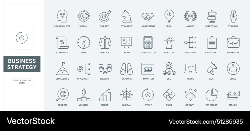 Business growth strategy ideas for company Vector Image