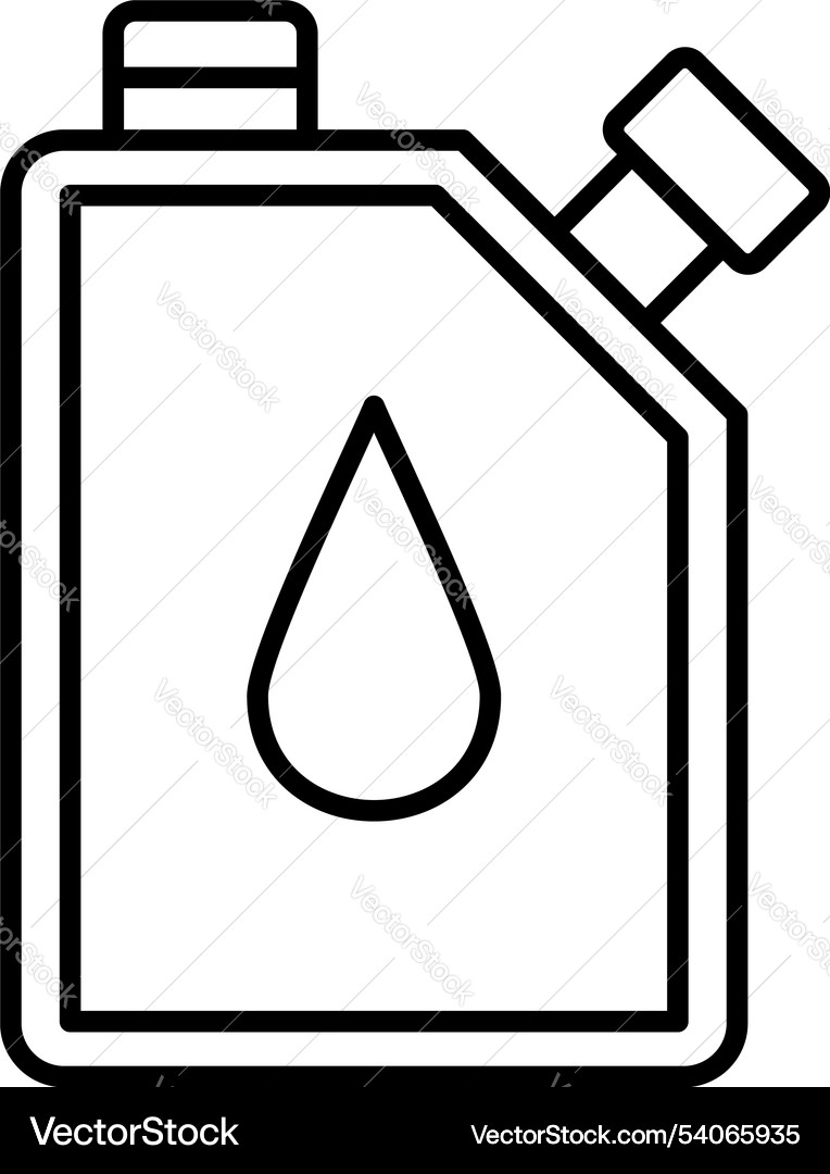 Canister line icon design Royalty Free Vector Image