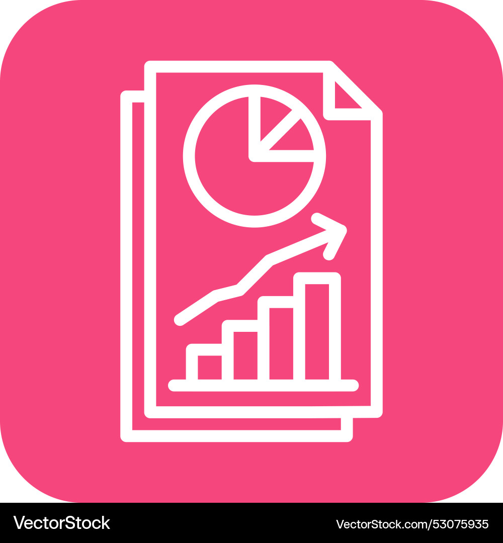 Finance chart icon design Royalty Free Vector Image