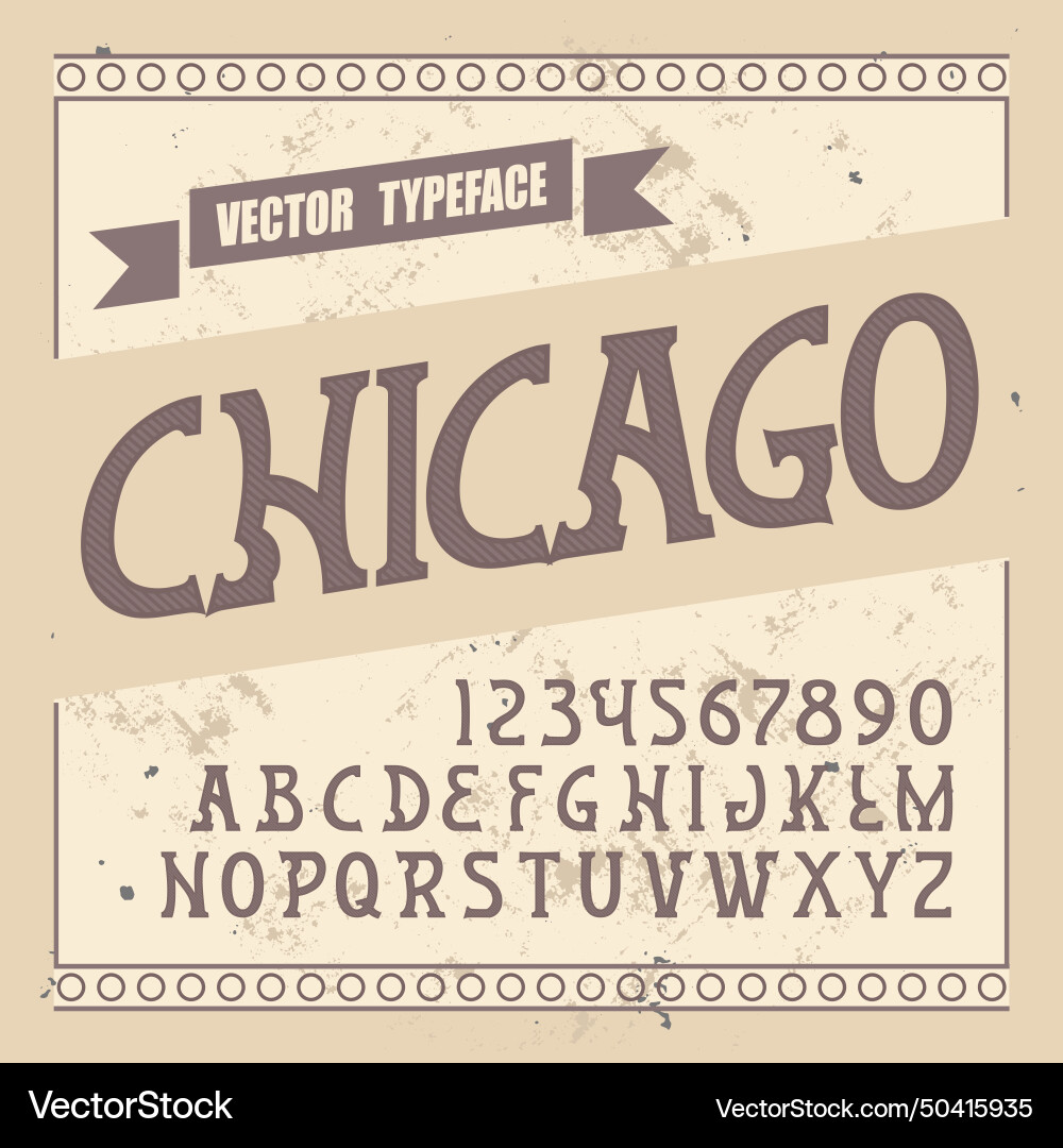 Good handcrafted font for any label design Vector Image