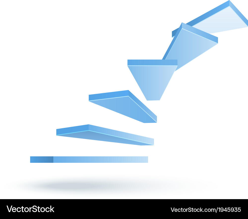 Modern Climbing Stairs Royalty Free Vector Image
