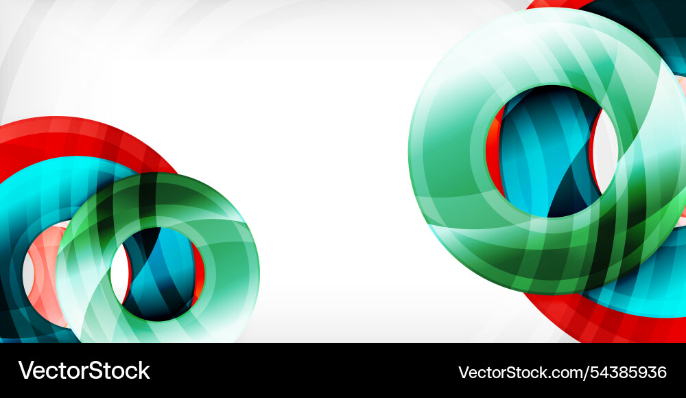 Circles round elements ring shapes premium Vector Image