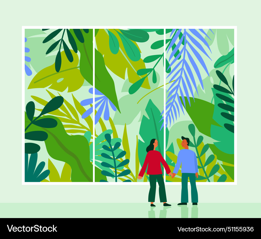 In flat cartoon simple style with character Vector Image