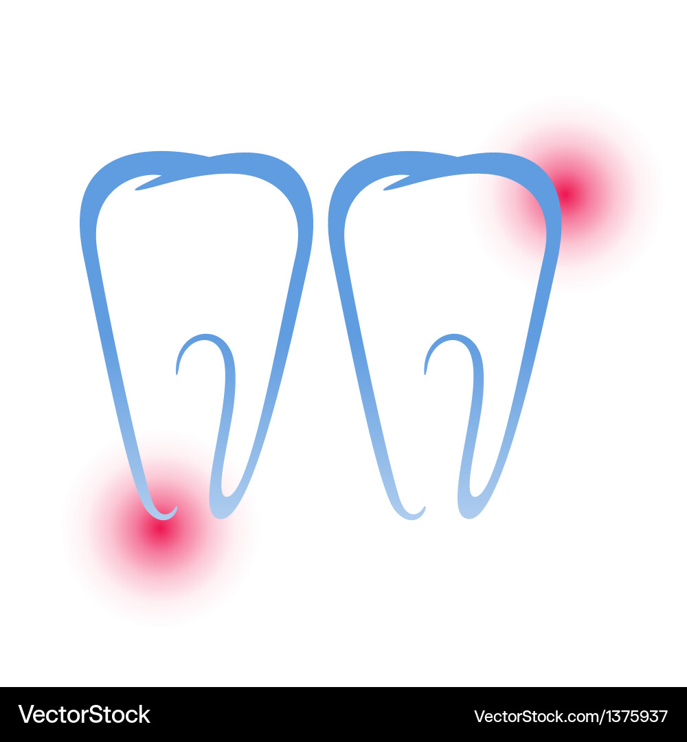 Deformed Teeth - Dental Problem Royalty Free Vector Image