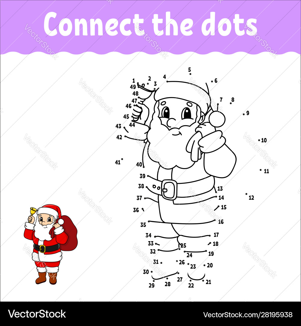 Dot to draw a line handwriting practice Royalty Free Vector