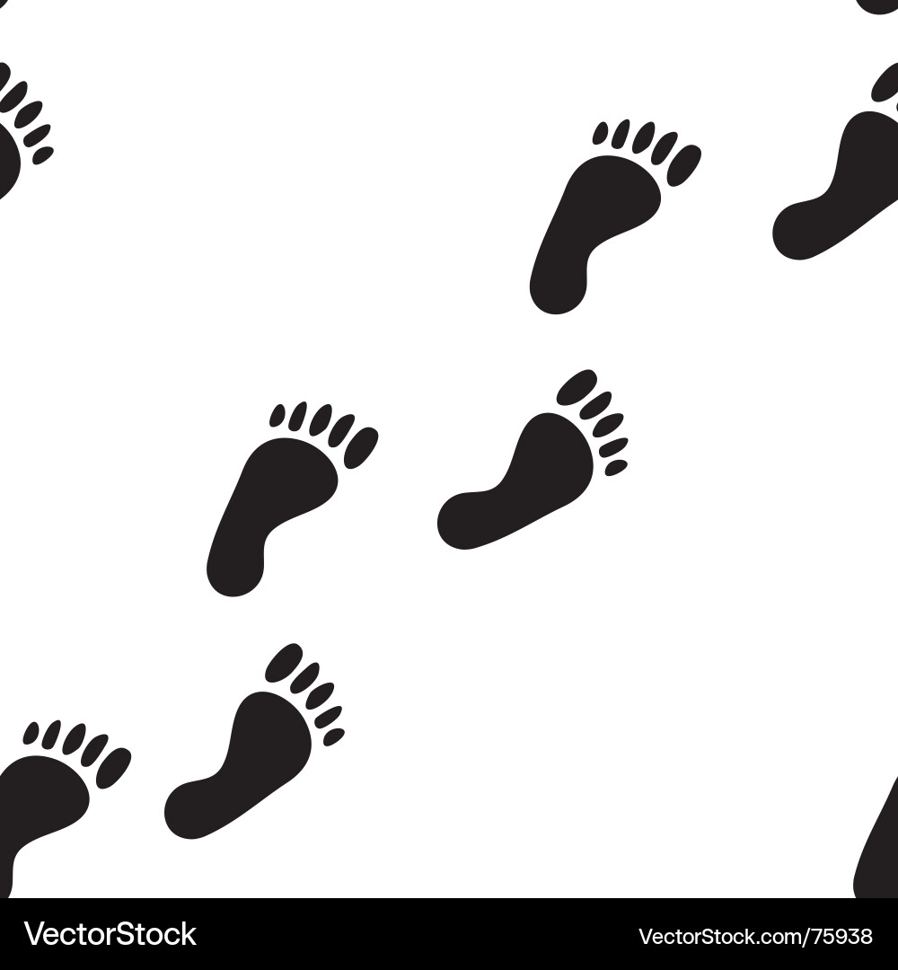 Footprint background Royalty Free Vector Image