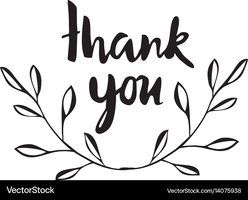 Thank You Note Card Royalty Free Vector Image - VectorStock