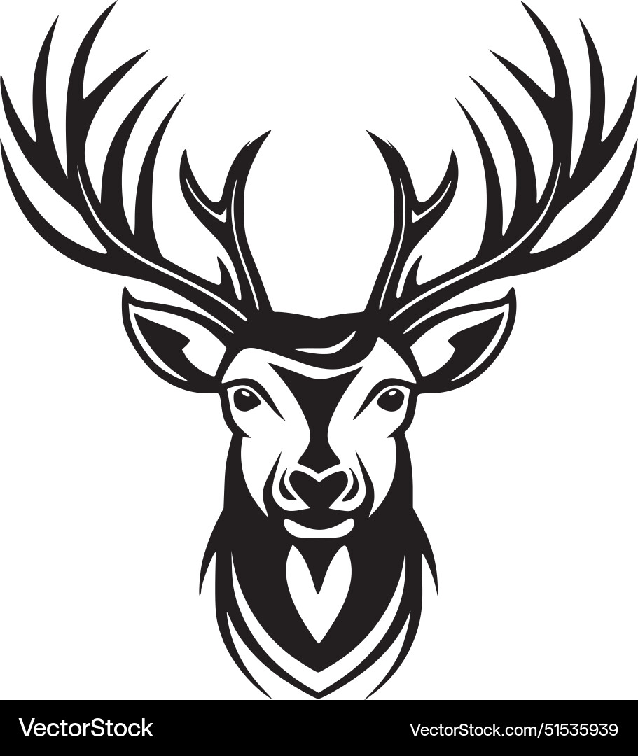 Dear - minimalist and simple silhouette Royalty Free Vector