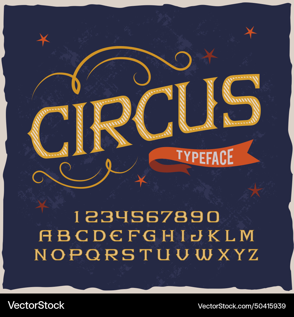 Good handcrafted font for any label design Vector Image