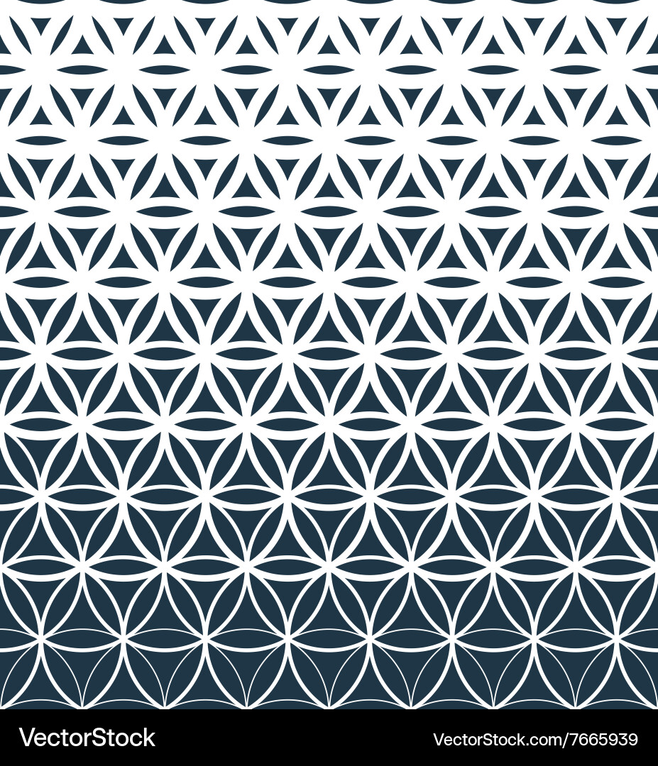 Gradient geometric seamless pattern Royalty Free Vector