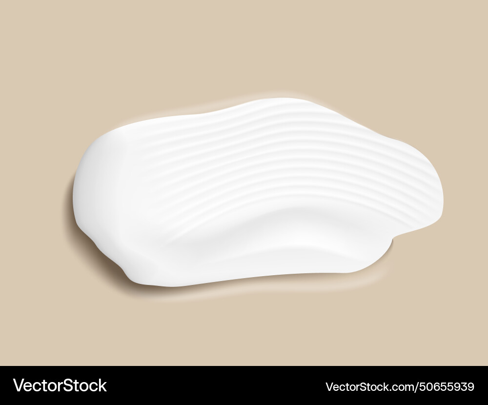 Liquid cream cosmetic smudge texture on beige Vector Image