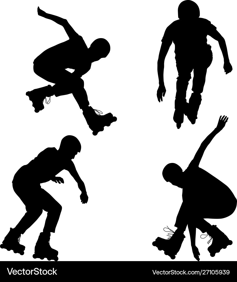 Skates Inline Freestyle Vector Images (32)