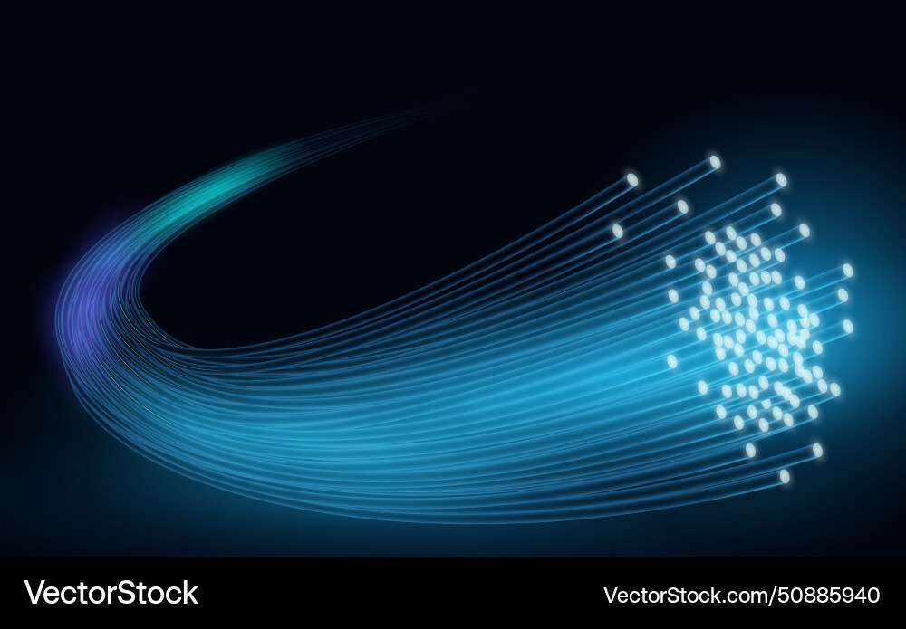 Optical fiber communication Royalty Free Vector Image