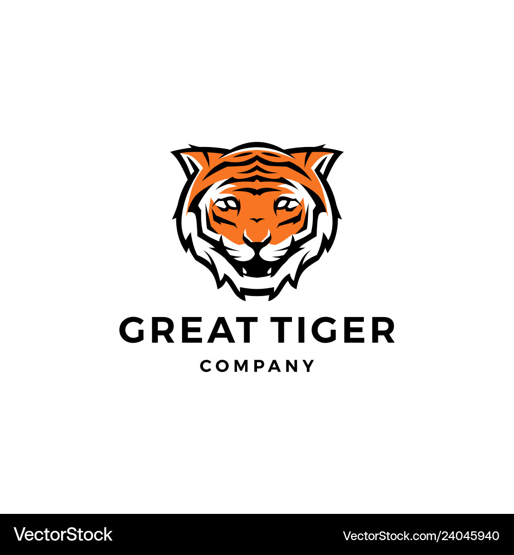 Tiger logo icon Royalty Free Vector Image - VectorStock