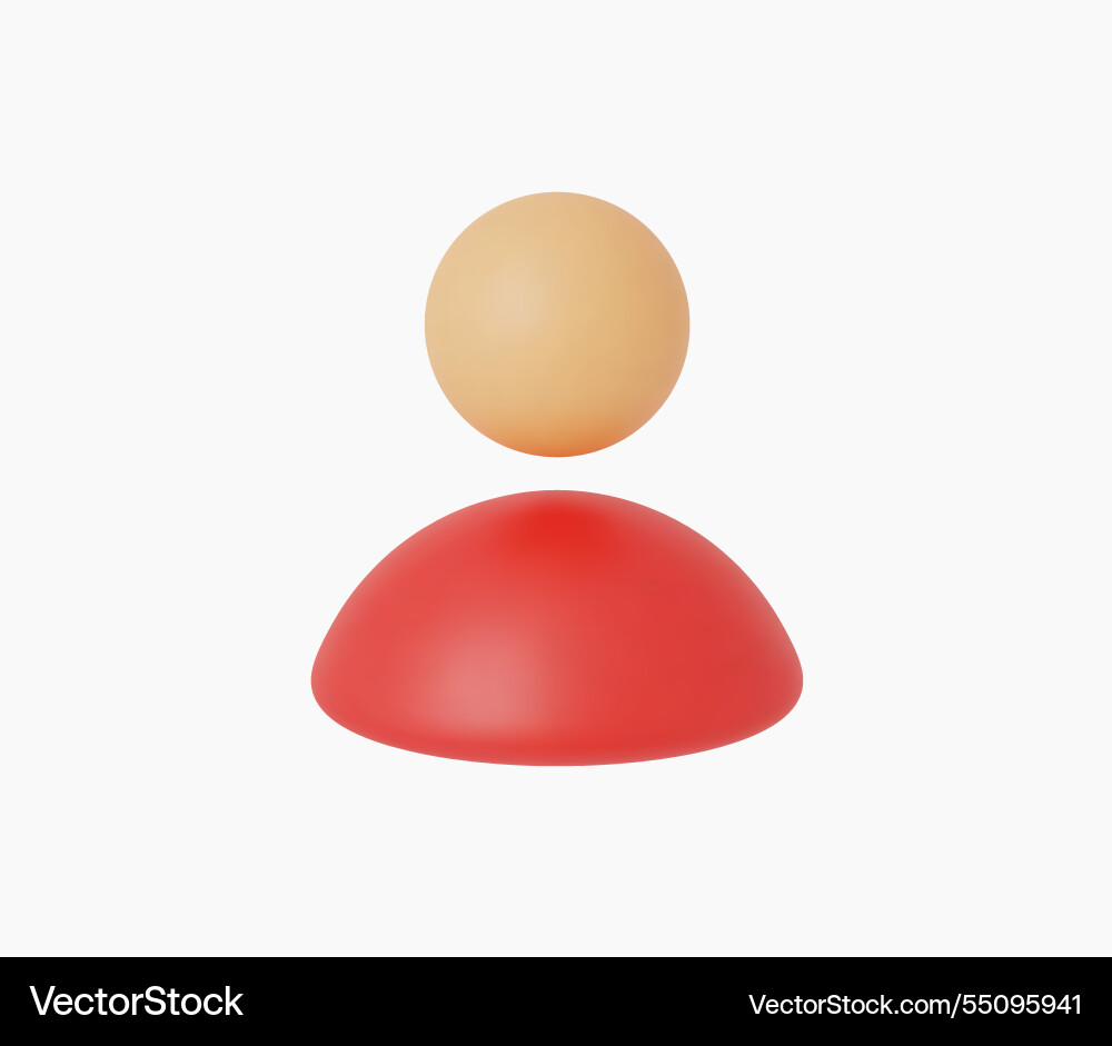 3d realistic person or people Royalty Free Vector Image