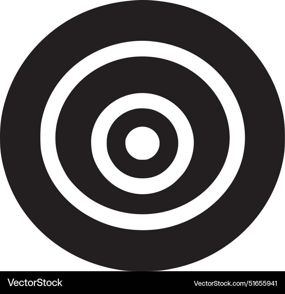 Circle - minimalist and flat logo Royalty Free Vector Image