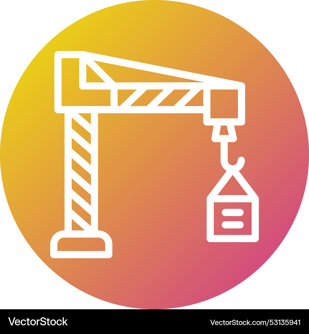 Crane icon design Royalty Free Vector Image - VectorStock
