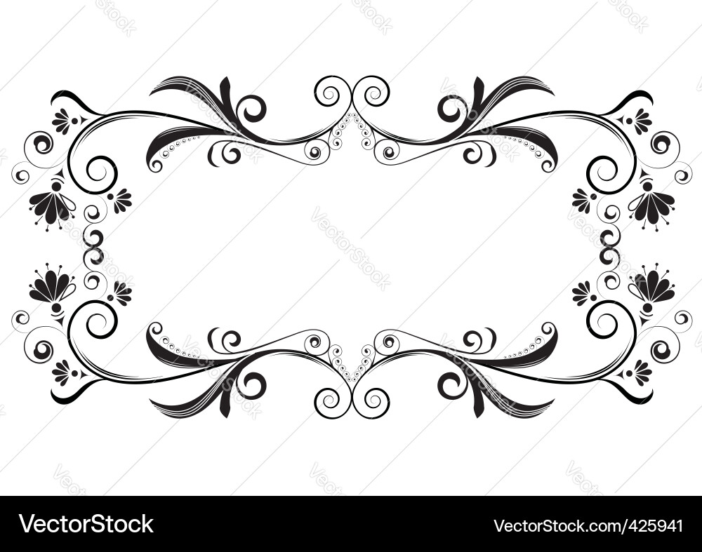 Decorative frame Royalty Free Vector Image - VectorStock