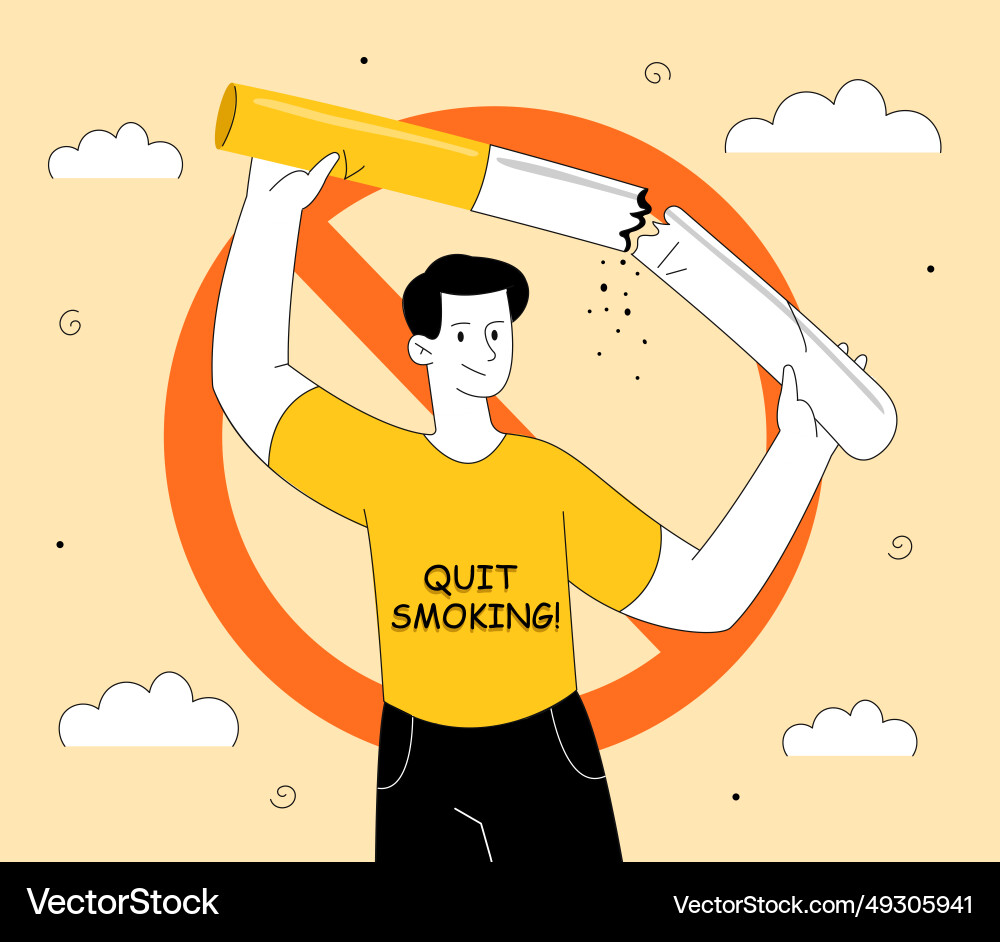 Quit Smoking Poster Vector Images (over 1,400)