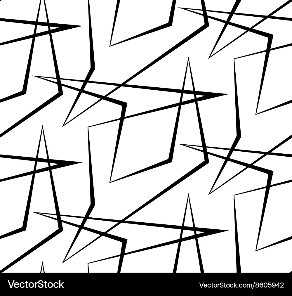 Black and White Broken Line Pattern Royalty Free Vector
