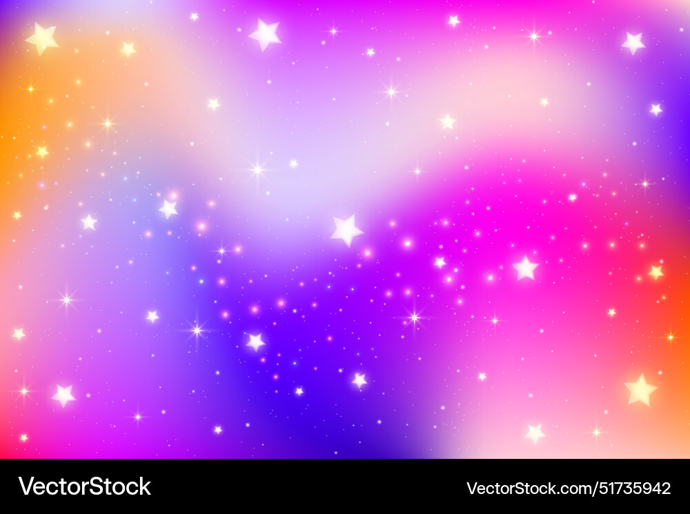 Purple gradient sky with stars abstract night Vector Image