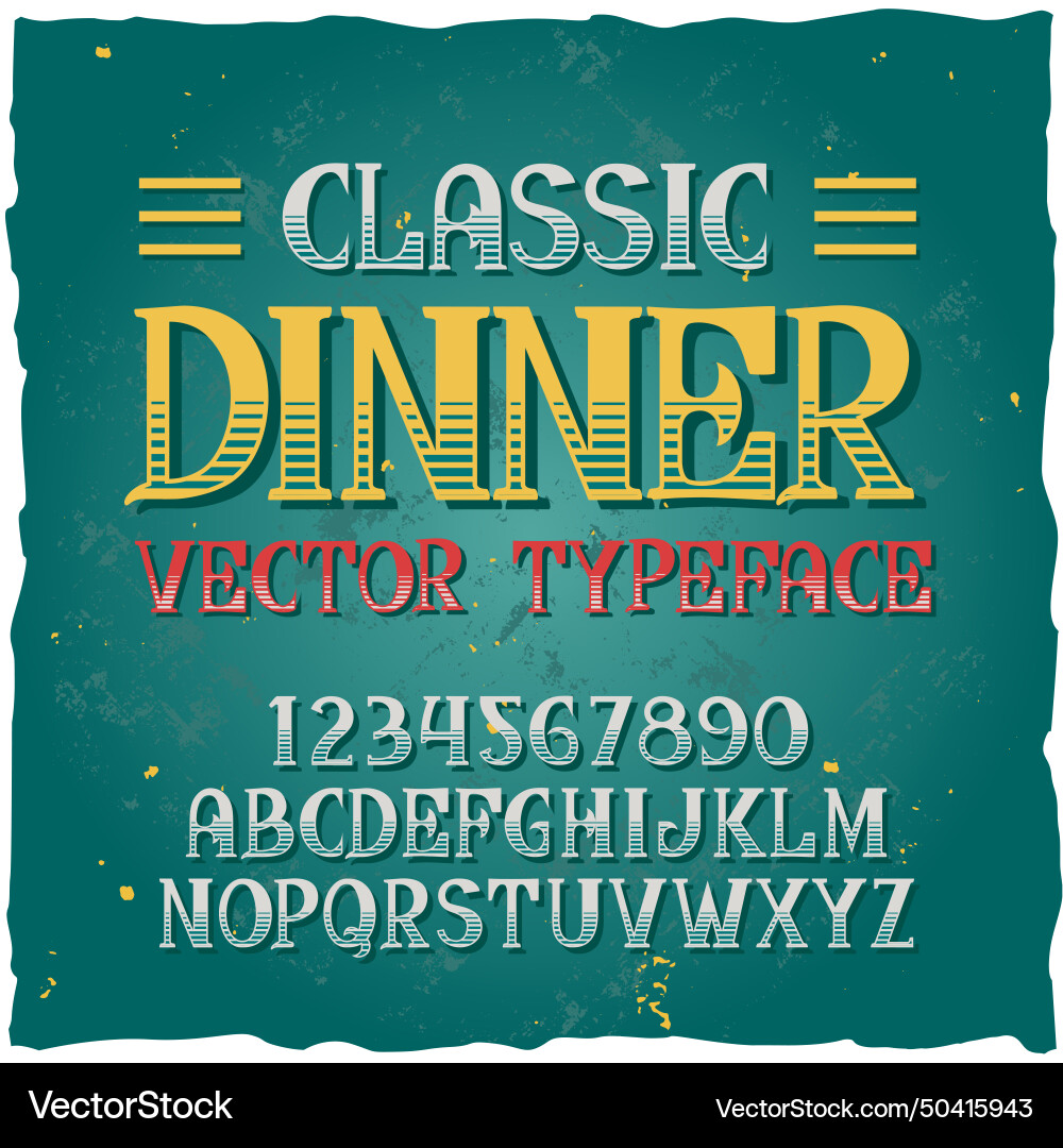 Good handcrafted font for any label design Vector Image