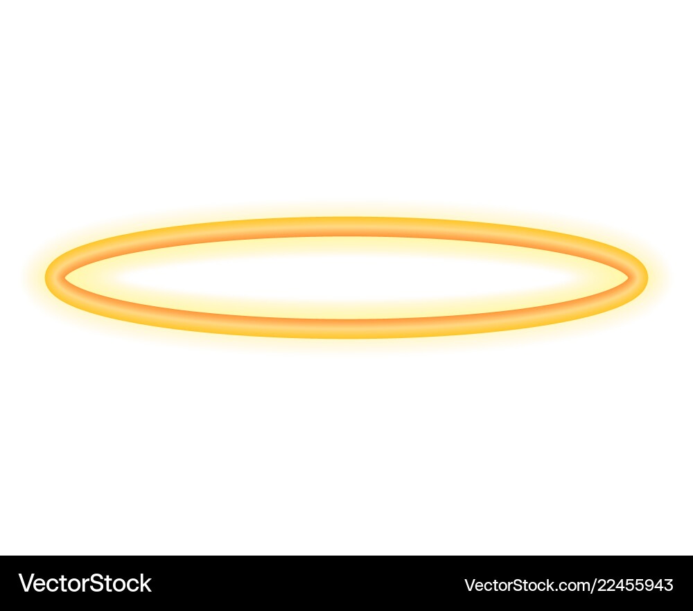Halo angel ring Royalty Free Vector Image - VectorStock