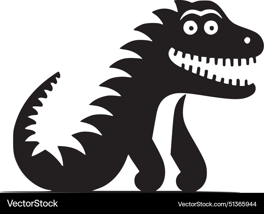 Alligator - minimalist and simple silhouette Vector Image