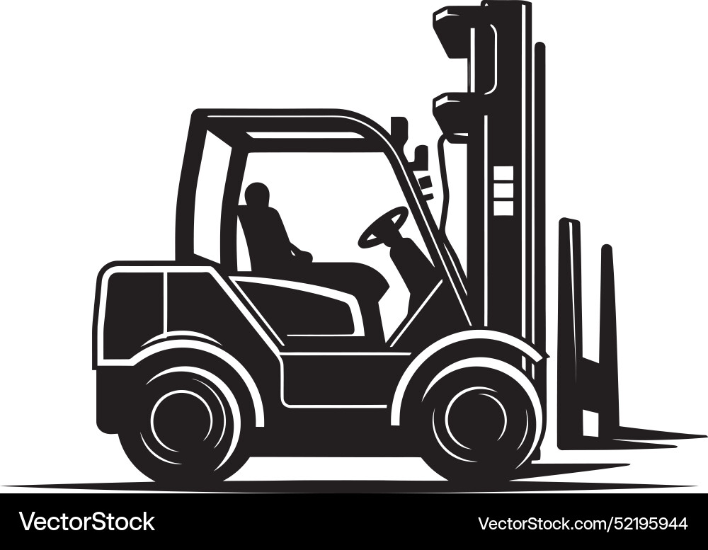 Art of forklift speed control cold storage Vector Image