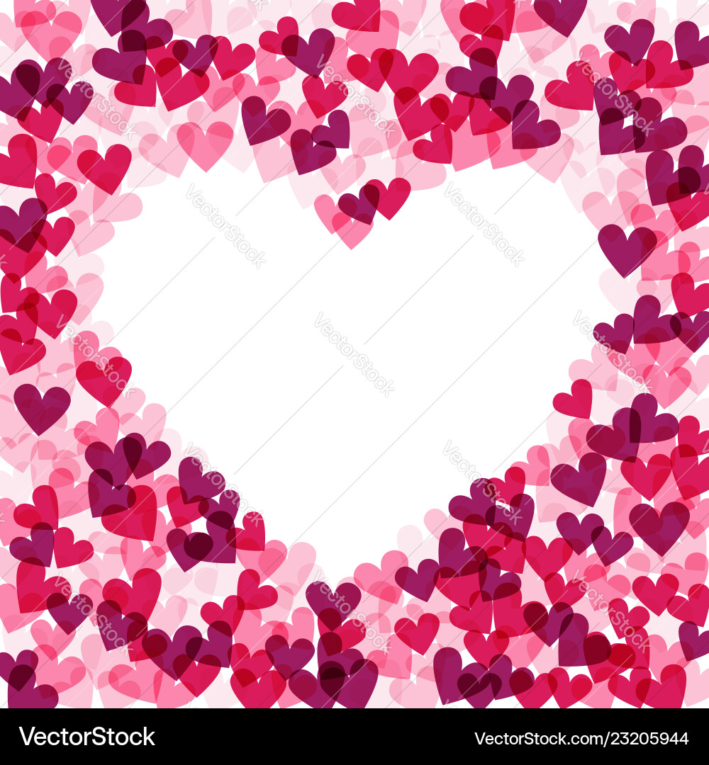 Heart Background with Hearts Royalty Free Vector Image