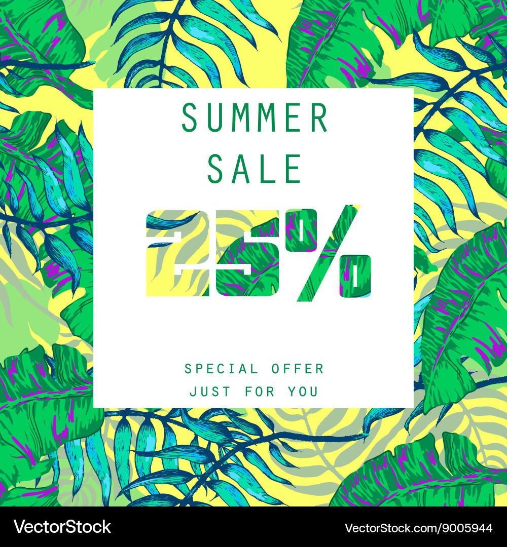 Summer sale design Royalty Free Vector Image - VectorStock