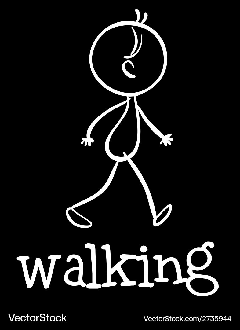 Walking Royalty Free Vector Image - VectorStock