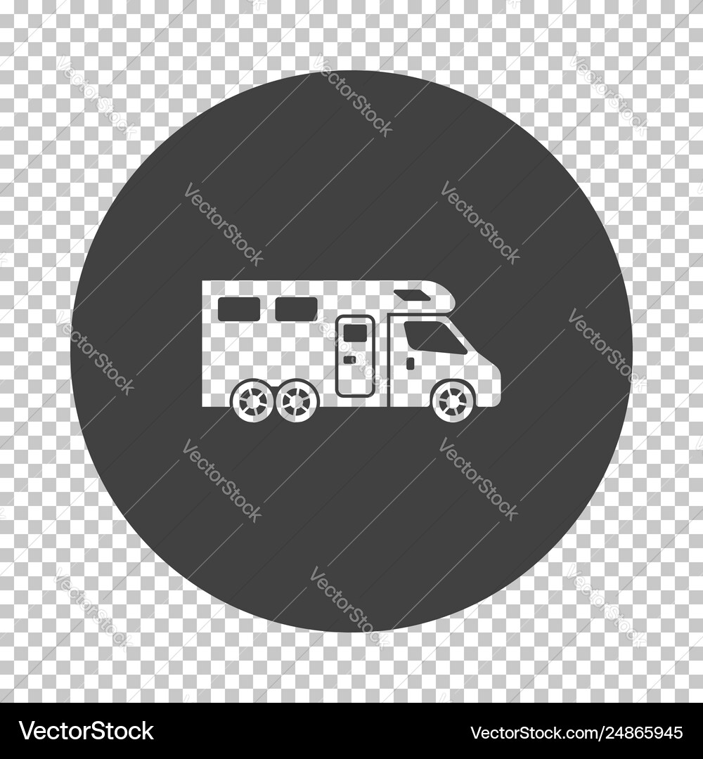 Camping family caravan icon Royalty Free Vector Image
