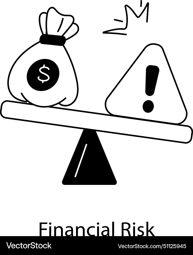 Financial risk Royalty Free Vector Image - VectorStock
