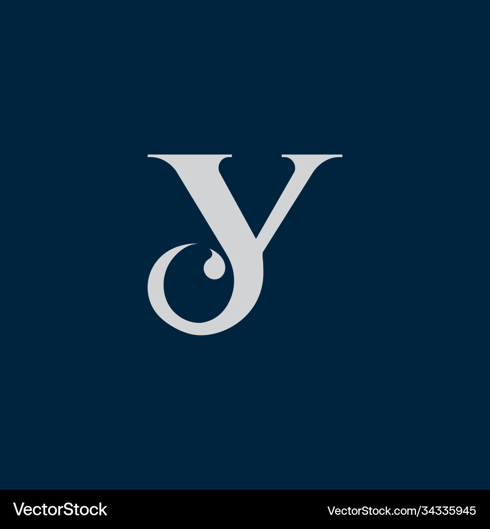 Letter y c icon logo Royalty Free Vector Image
