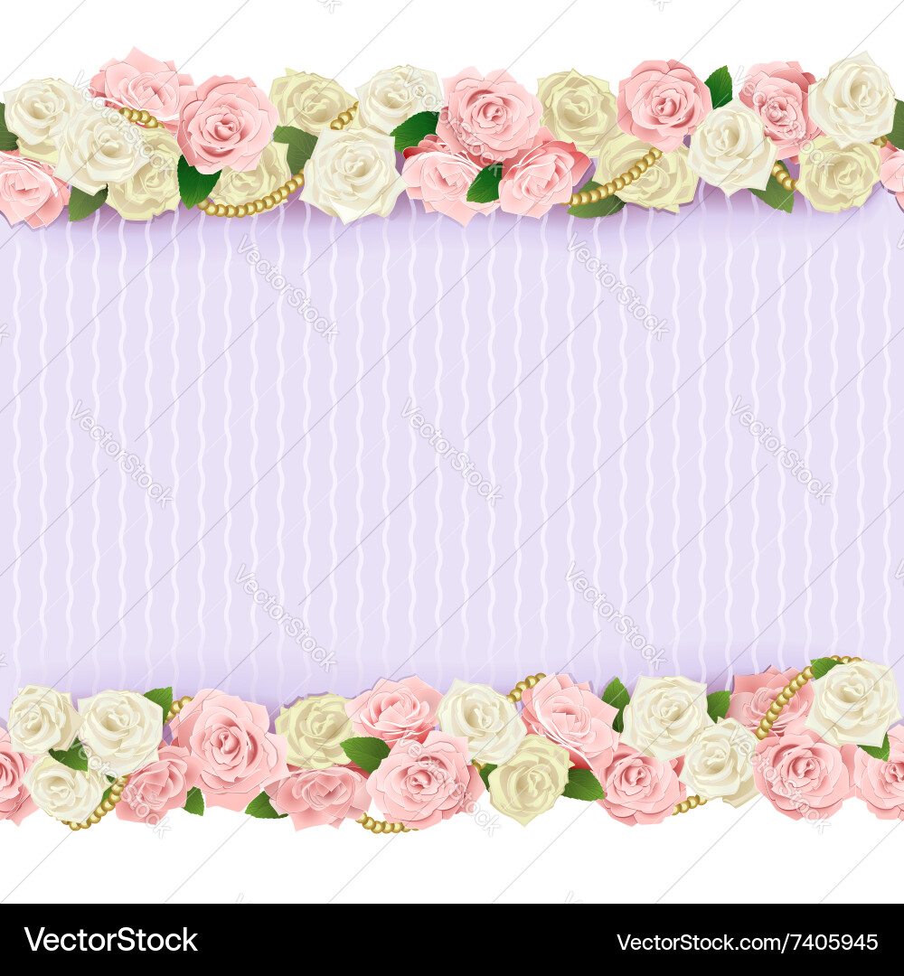 Wedding flower frame Royalty Free Vector Image