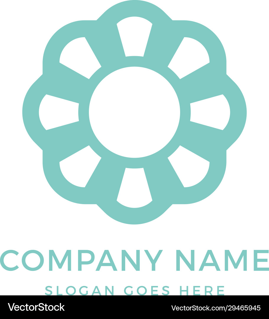 Wellness spa logo design Royalty Free Vector Image