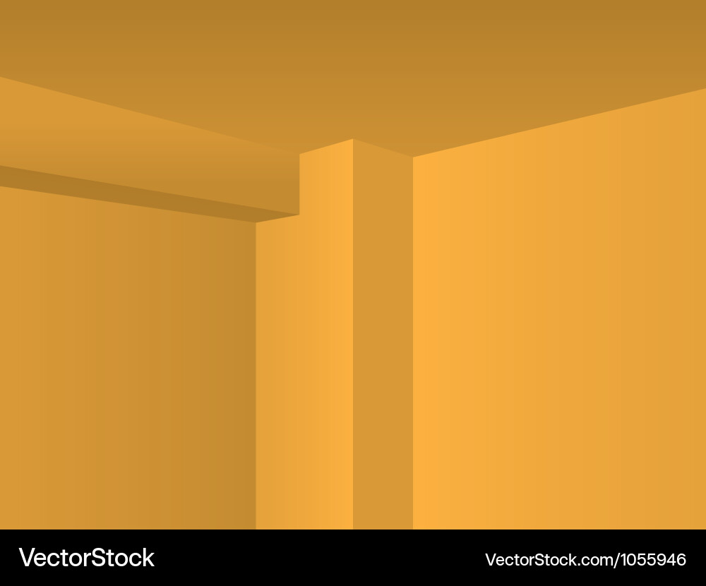 Corner walls Royalty Free Vector Image - VectorStock
