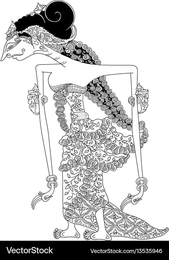 Dewi sri Royalty Free Vector Image - VectorStock