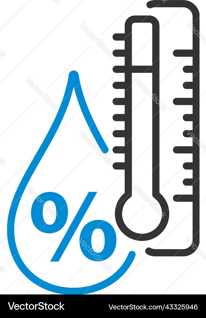 Humidity icon Royalty Free Vector Image - VectorStock
