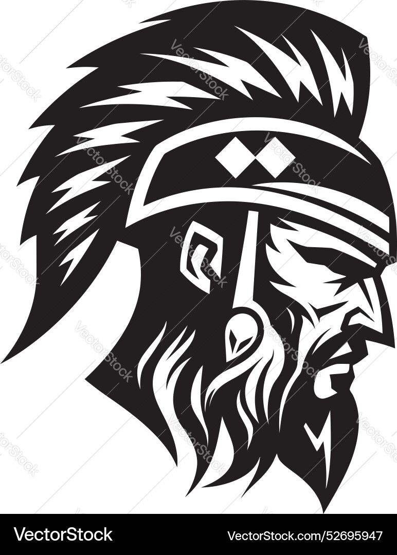 Daring protector fresh warrior icon symbol Vector Image