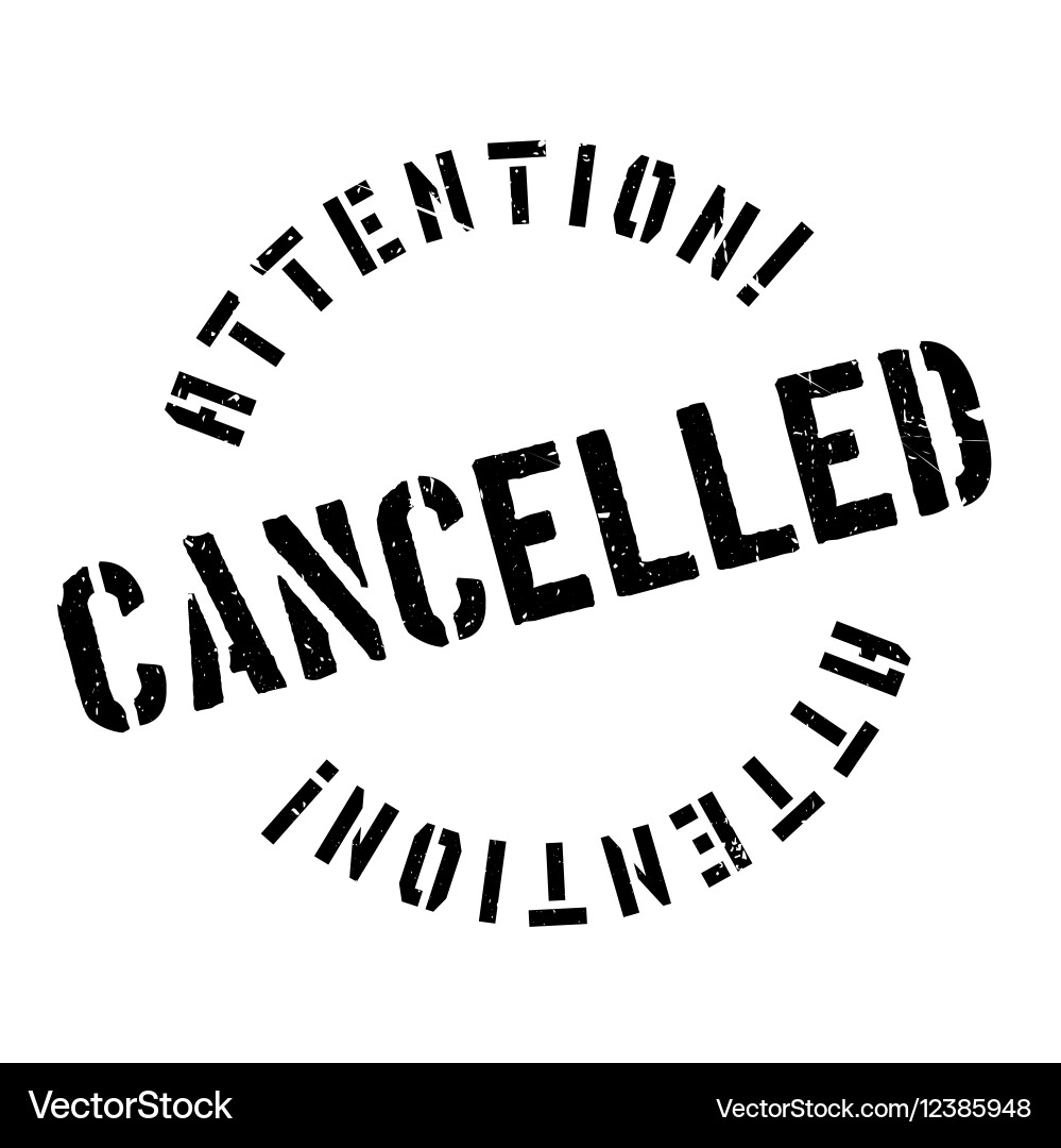 Cancelled rubber stamp Royalty Free Vector Image