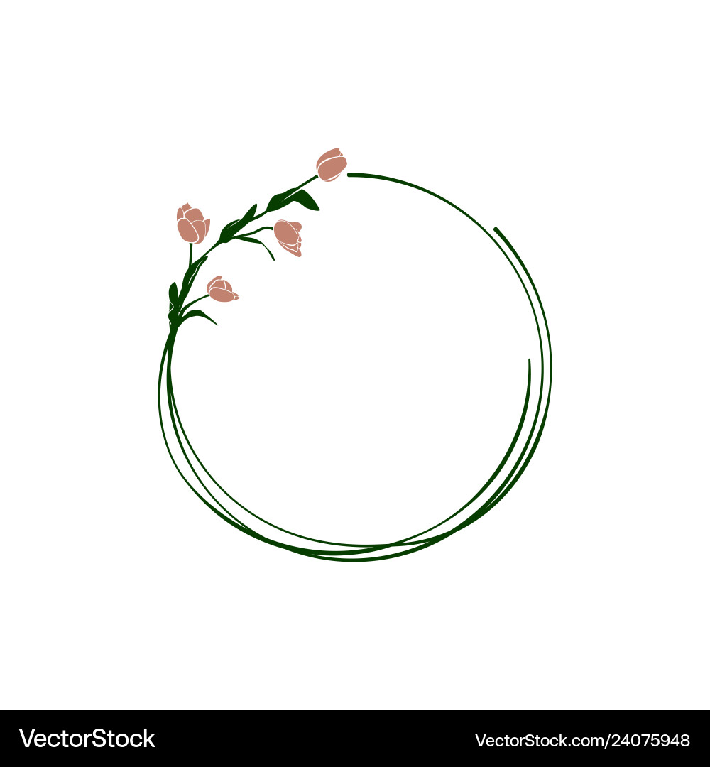 Spring Flower Ring Border Vector Images (over 680)