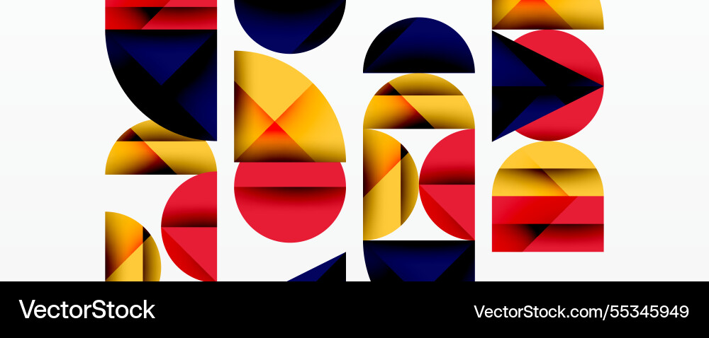 Abstract geometric pattern with intersecting Vector Image