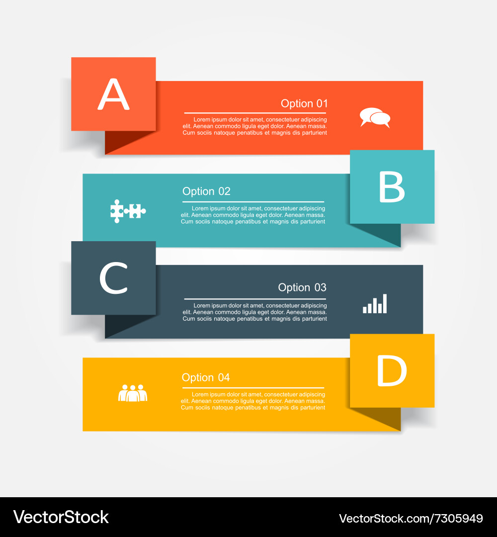 Banner infographic design template Royalty Free Vector Image