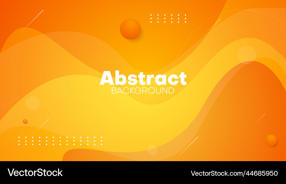 Abstract orange background with wavy shapes Vector Image