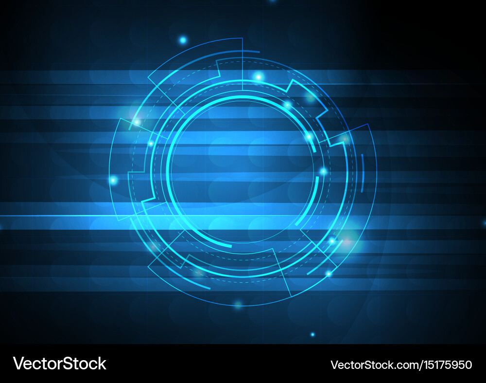 Blue template digital background Royalty Free Vector Image
