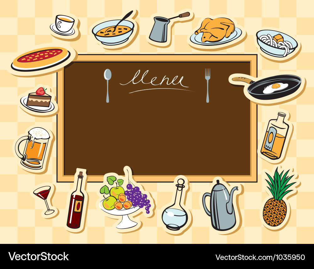 Board food Royalty Free Vector Image - VectorStock