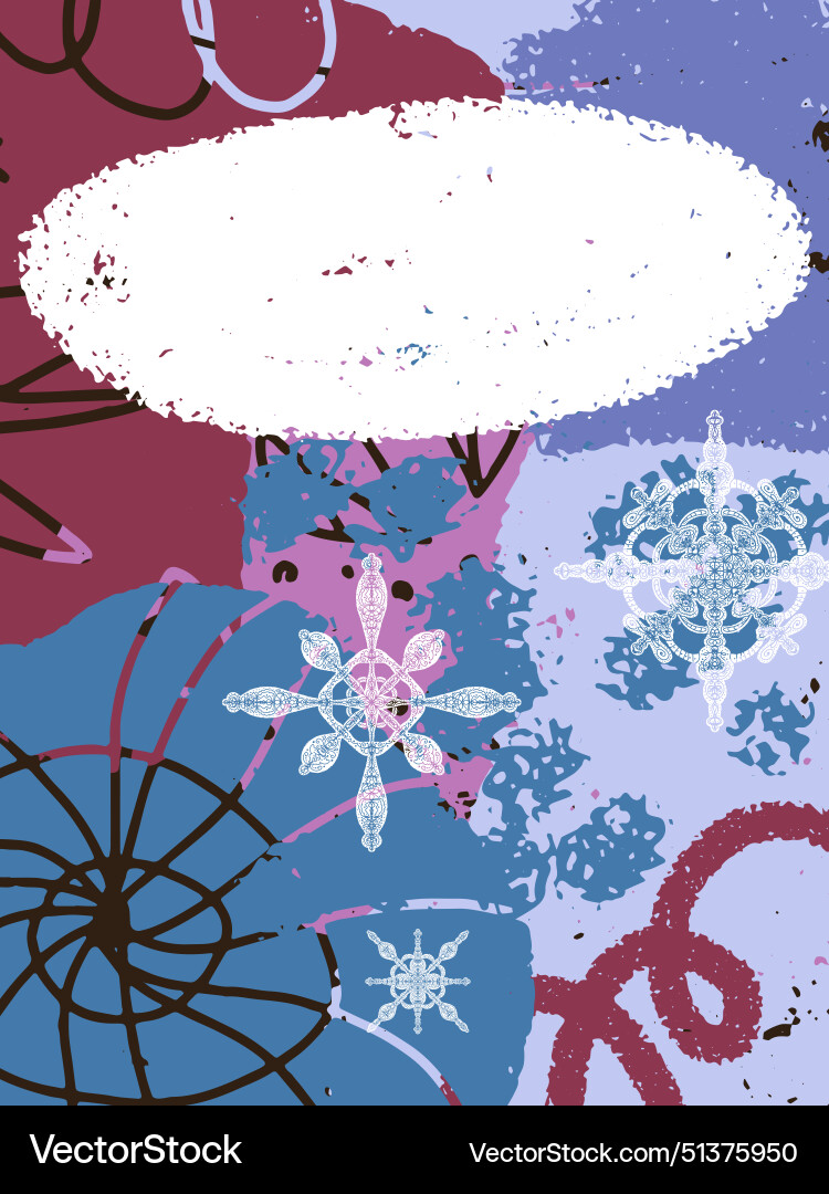 Cute abstract frame for lettering texture Vector Image