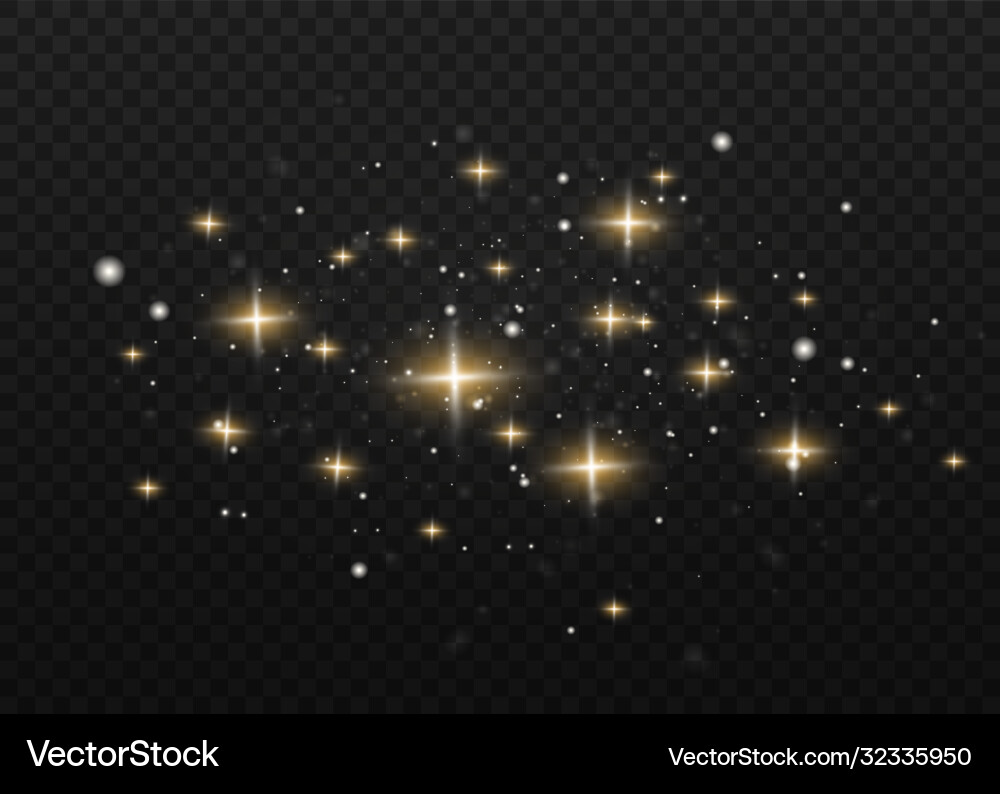 Sparkling dust particles – Royalty-Free Vector | VectorStock